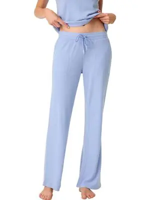 PJ Salvage Baby Peachy Waffle Lounge Pants - Peri