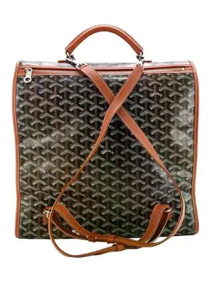 Goyard Saint Leger Briefcase Coated Canvas Backpack - Brown