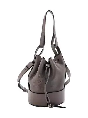 Loewe Balloon Leather Small Bucket Bag - Grey