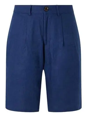 OLIVER SPENCER Oliver Spencer Coney Pleated Linen Shorts