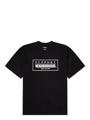 NEIGHBORHOOD Logo-print Cotton-jersey T-shirt - Black