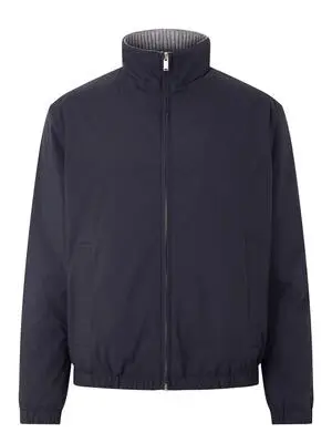 LARDINI Shell Bomber Jacket - Navy