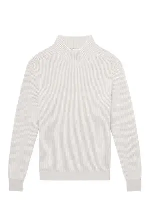Brunello Cucinelli Ribbed Cashmere Rollneck Sweater - Neutrals