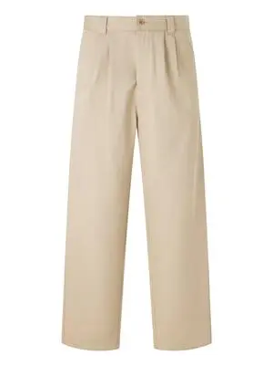A.p.c. Ricky Straight-leg Pleated Trousers - Neutrals