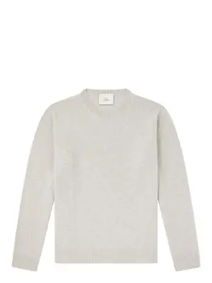 THE ELDER STATESMAN Hand-knitted Cashmere Sweater - Neutrals
