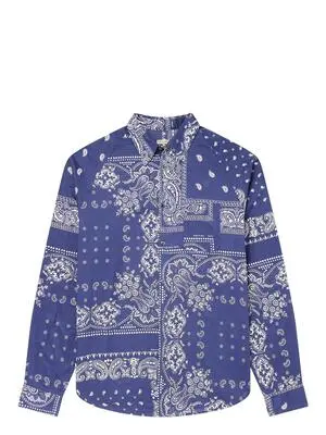 Kapital Printed-cotton Shirt - Blue