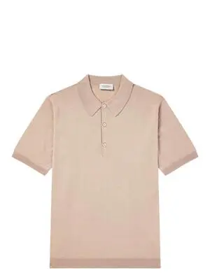 John Smedley John Smedley - Macloud Knitted Merino Wool Polo Shirt - Men - Neutrals - S Neutrals