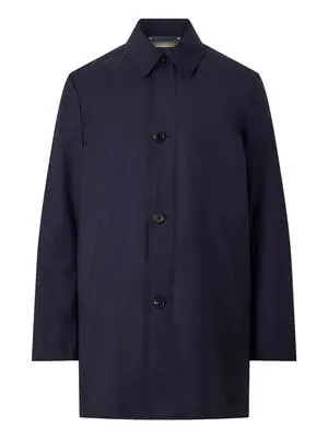 Paul Smith Wool Coat With Detachable Inner Vest - Blue