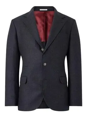 Brunello Cucinelli Virgin Wool Suit Jacket - Black