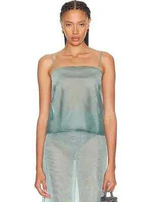 Renggli Organza Cami Top - Seafoam