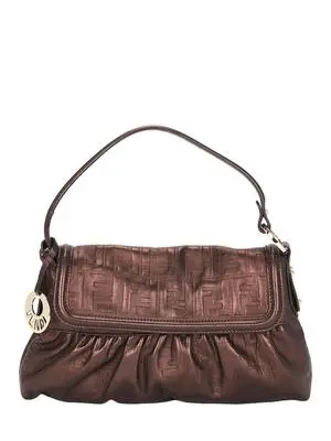 Fendi Zucca Chef Shoulder Bag - Brown
