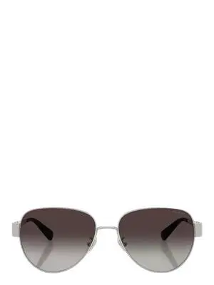 COACH Pilot Frame Sunglasses - Silver