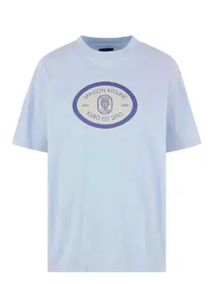 MAISON KITSUNÉ Maison Kitsuné X Kuro Gran Logo-Print T-Shirt