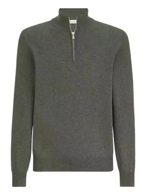 Brunello Cucinelli Cashmere Half-zip Sweater - Grey