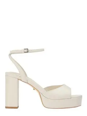 TONY BIANCO Freya Platform Block Heel Sandal - Dove Nappa