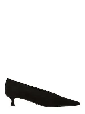 TONY BIANCO Pointed Toe Court Shoes - Black Suede