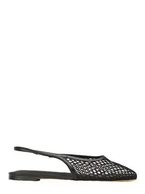 TONY BIANCO Bosco Mesh Slingback Ballet Flats - Black Mesh