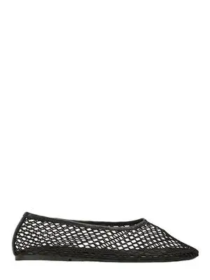 TONY BIANCO Mazey Mesh Ballet Flats - Black Mesh