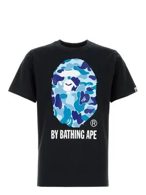 A BATHING APE Cotton Abc Camo T-shirt - Black