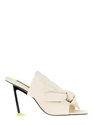 Givenchy Ivory Leather Boudoir Mules - White