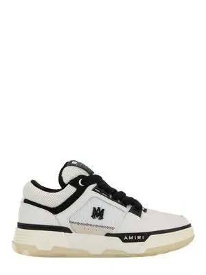 Amiri Two-tone Mesh And Leather Ma-1 Sneakers - White