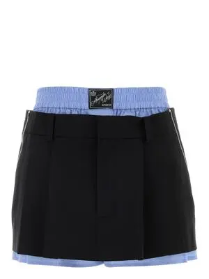 ALEXANDER WANG Alexander Wang Twill Pant-Skirt With Poplin Inserts