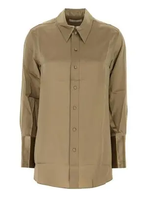 Co Dove Satin Shirt - Grey