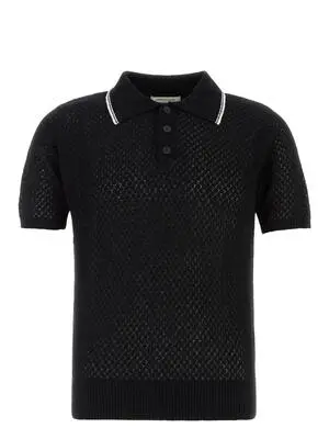ERNEST W.BAKER Cotton Blend Polo Shirt - Black
