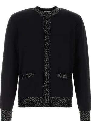 ERNEST W.BAKER Wool Cardigan With Sequins - Black