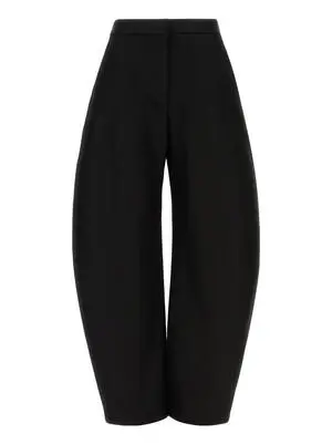 Alaïa Wool And Silk Gabardine Pants - Black