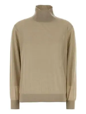 THE ROW Cappuccino Cashmere Blend Orly Sweater - Light Brown