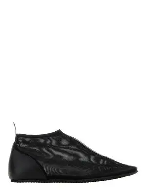 Gimaguas Mesh Slip-ons With Leather Accents - Black