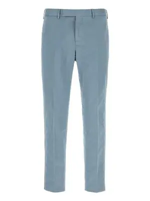 PT TORINO PT TORINO Light Stretch Cotton Pants Blue