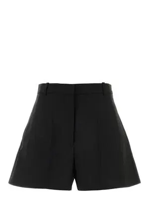 Givenchy Wool And Mohair Twill Shorts - Black