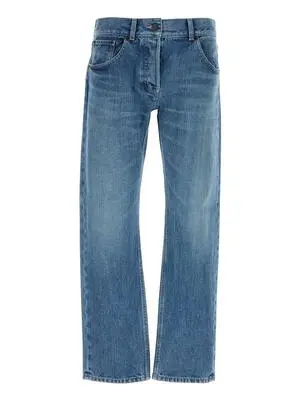 THE ROW Fima Stonewashed Denim Jeans - Blue