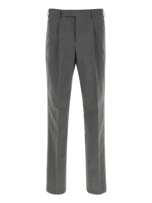 PT TORINO Cotton Blend Edge Pants - Grey