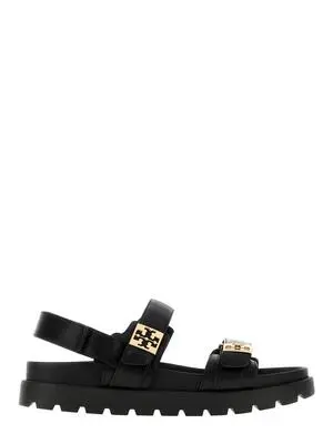 Tory Burch Tory Burch Leather Mellow Sandals Black