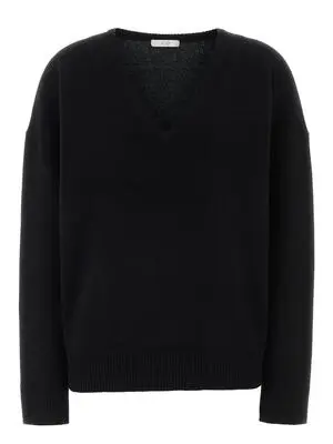 Co Cashmere V-neck Sweater - Black