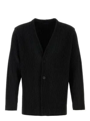 ISSEY MIYAKE HOMME PLISSE' ISSEY MIYAKE Pleated Polyester Cardigan