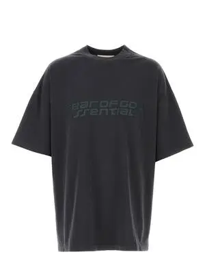Fear Of God Charcoal Cotton Oversize T-shirt - Grey