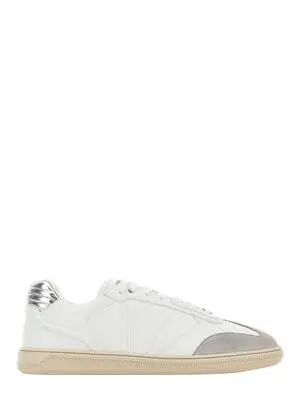 VERSACE VERSACE Leather Greca Court Sneakers