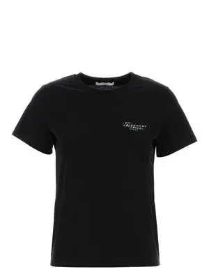 Givenchy Cotton T-shirt With Stamp Print - Black