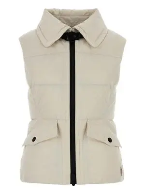 Moncler Sleeveless Down Jacket - White