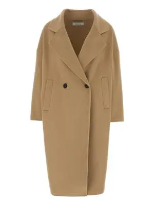AFTERCOAT Camel Wool Blend Coat - Light Brown