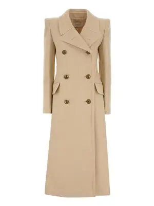 Zimmermann Sand Wool Blend Hypnotic Coat - Light Brown