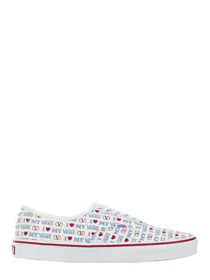 Valentino Garavani Printed Canvas X Vans Sneakers - White