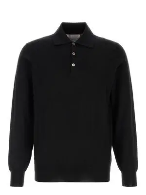 Brunello Cucinelli Cotton Polo Shirt - Black