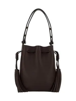 Valentino Garavani Vlogo Signature Bucket Bag - Brown