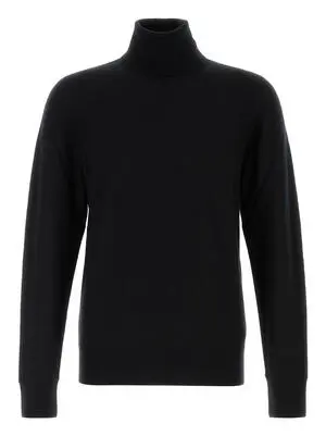 THE ROW Cashmere Turtleneck Sweater - Black