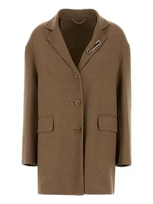 ERMANNO SCERVINO ERMANNO SCERVINO Camel Wool Blend Blazer